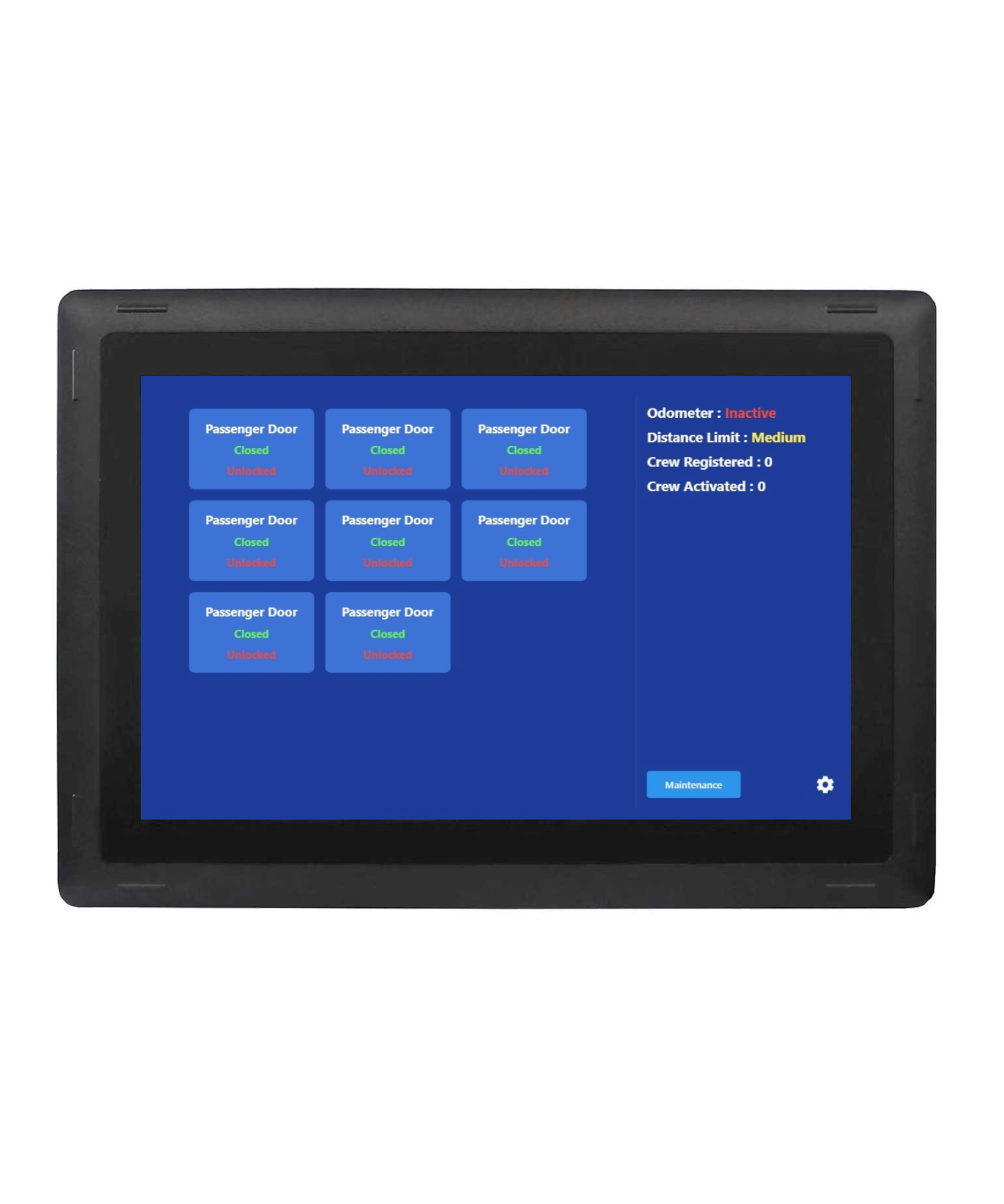 SCM HMI 8lanes